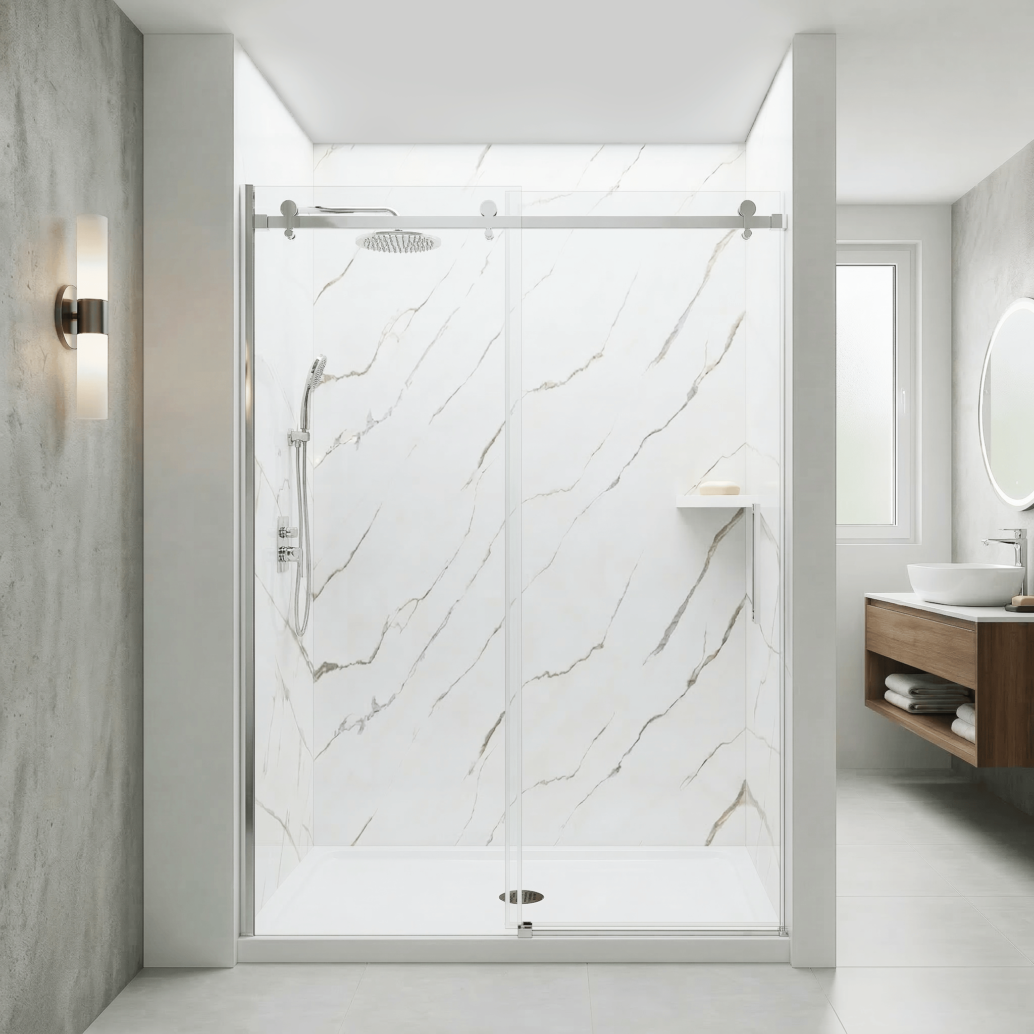 Walk-In Shower Kits, Stalls + Bases | Ella's Bubbles