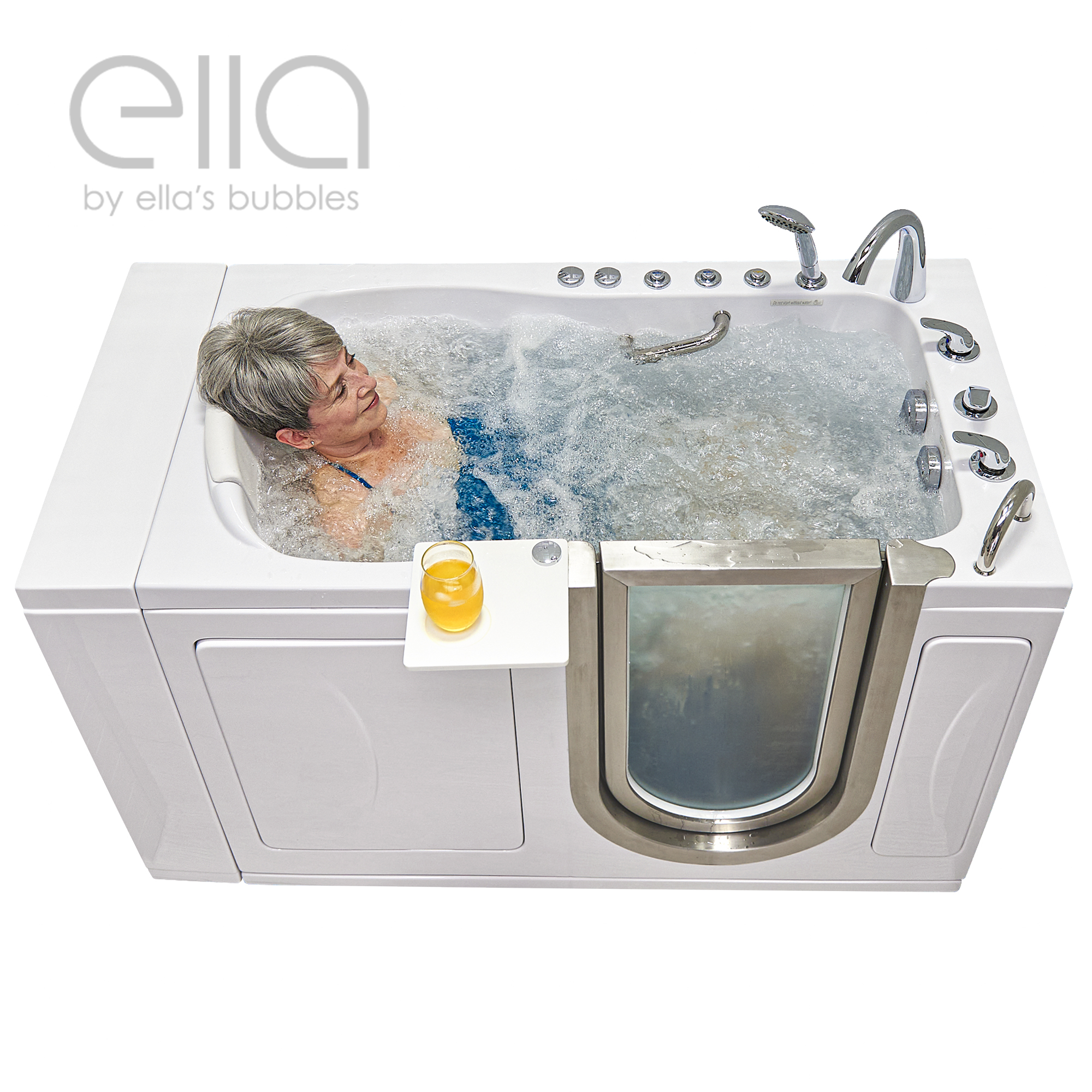 Elite Walk In Tub With Stainless Steel Door | Ella's Bubbles